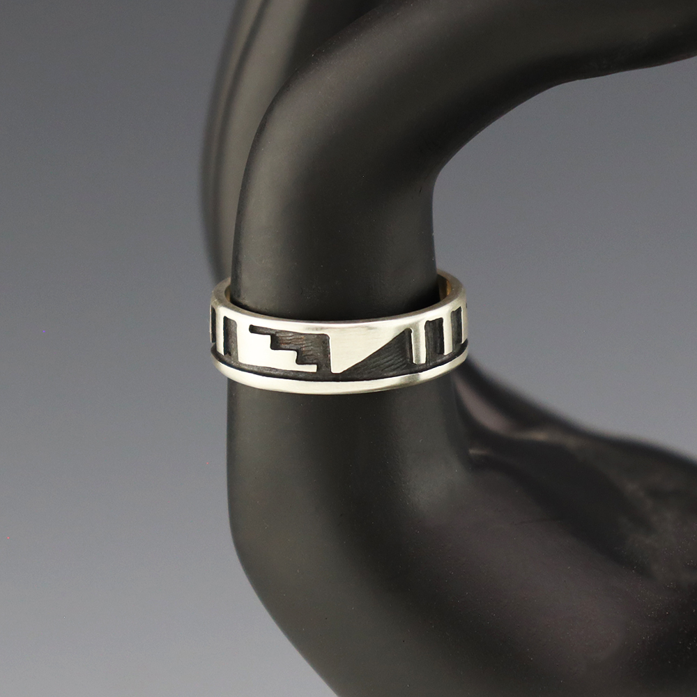 NATIVE AMERICAN HOPI STERLING SILVER RING BY DARREN SEWEYESTEWA 8 | The ...