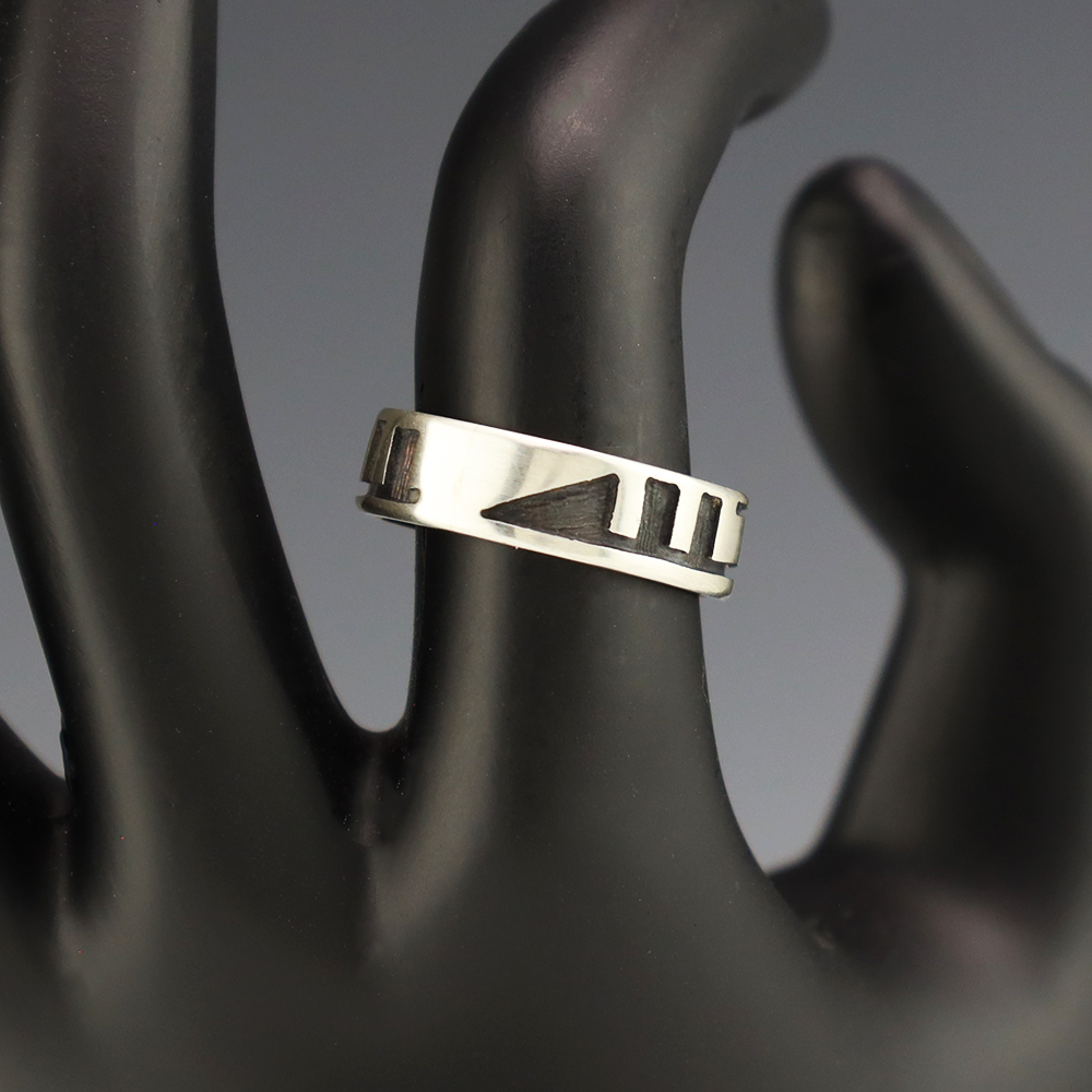 NATIVE AMERICAN HOPI STERLING SILVER RING BY DARREN SEWEYESTEWA 8 | The ...