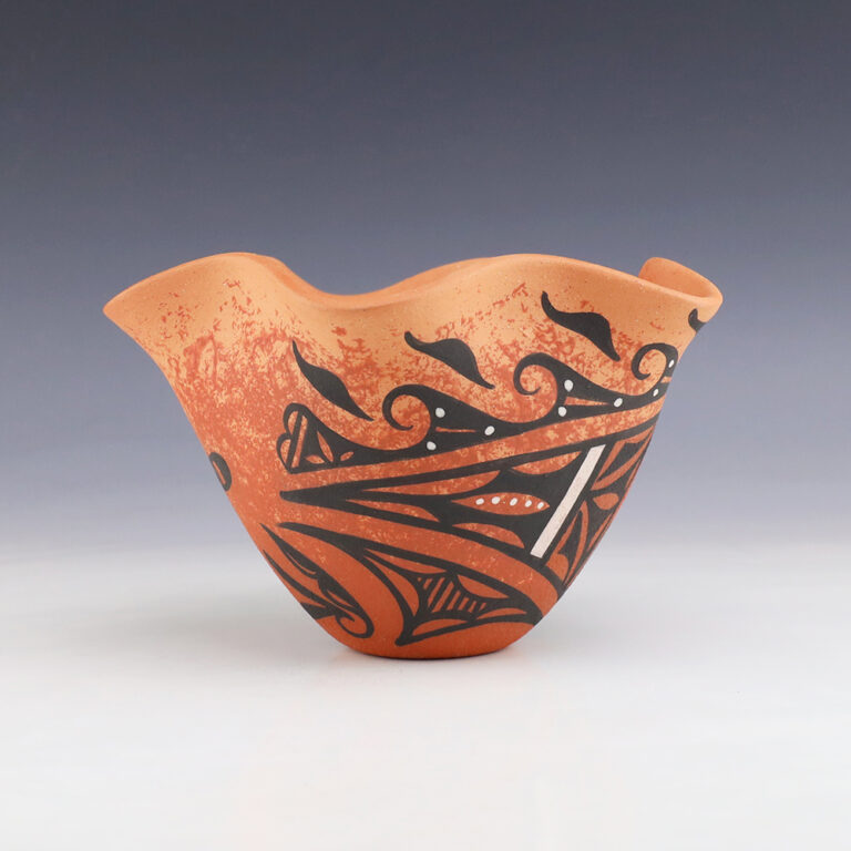 NATIVE AMERICAN ZUNI DRAGONFLY POTTERY BOWL BY LORENDA CELLICION | The ...