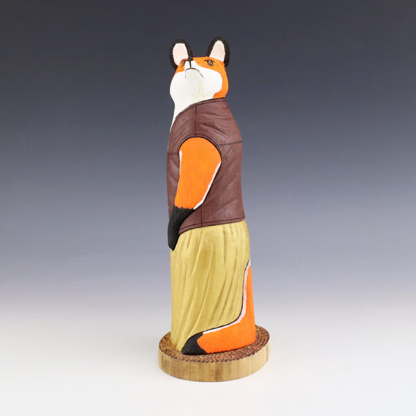 NATIVE AMERICAN NAVAJO FOLK ART FOX BY ORLEEN & RAY LANSING | The Crow ...