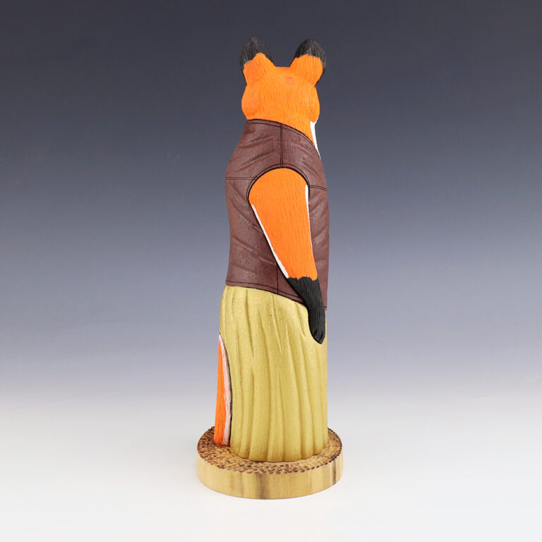 NATIVE AMERICAN NAVAJO FOLK ART FOX BY ORLEEN & RAY LANSING | The Crow ...