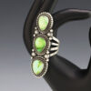 STERLING SILVER & SONORAN GOLD TURQUOISE RING BY TOM LEWIS NAVAJO 8 ...