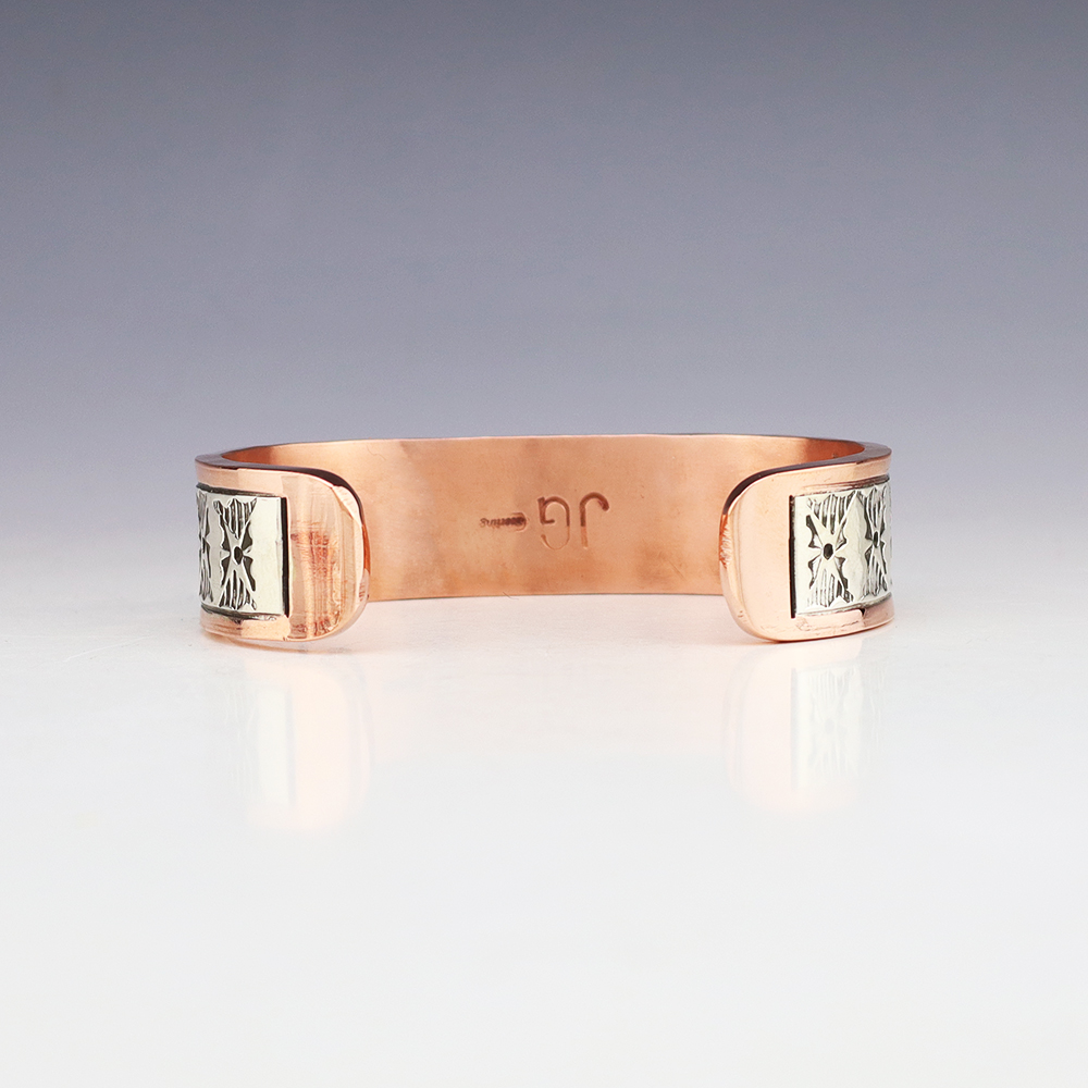 NATIVE AMERICAN NAVAJO STERLING SILVER & COPPER BRACELET 8 | The Crow ...
