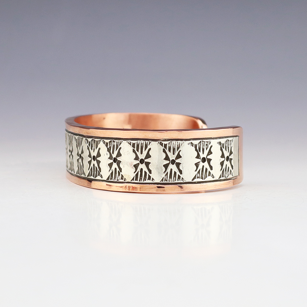 NATIVE AMERICAN NAVAJO STERLING SILVER & COPPER BRACELET 8 | The Crow ...